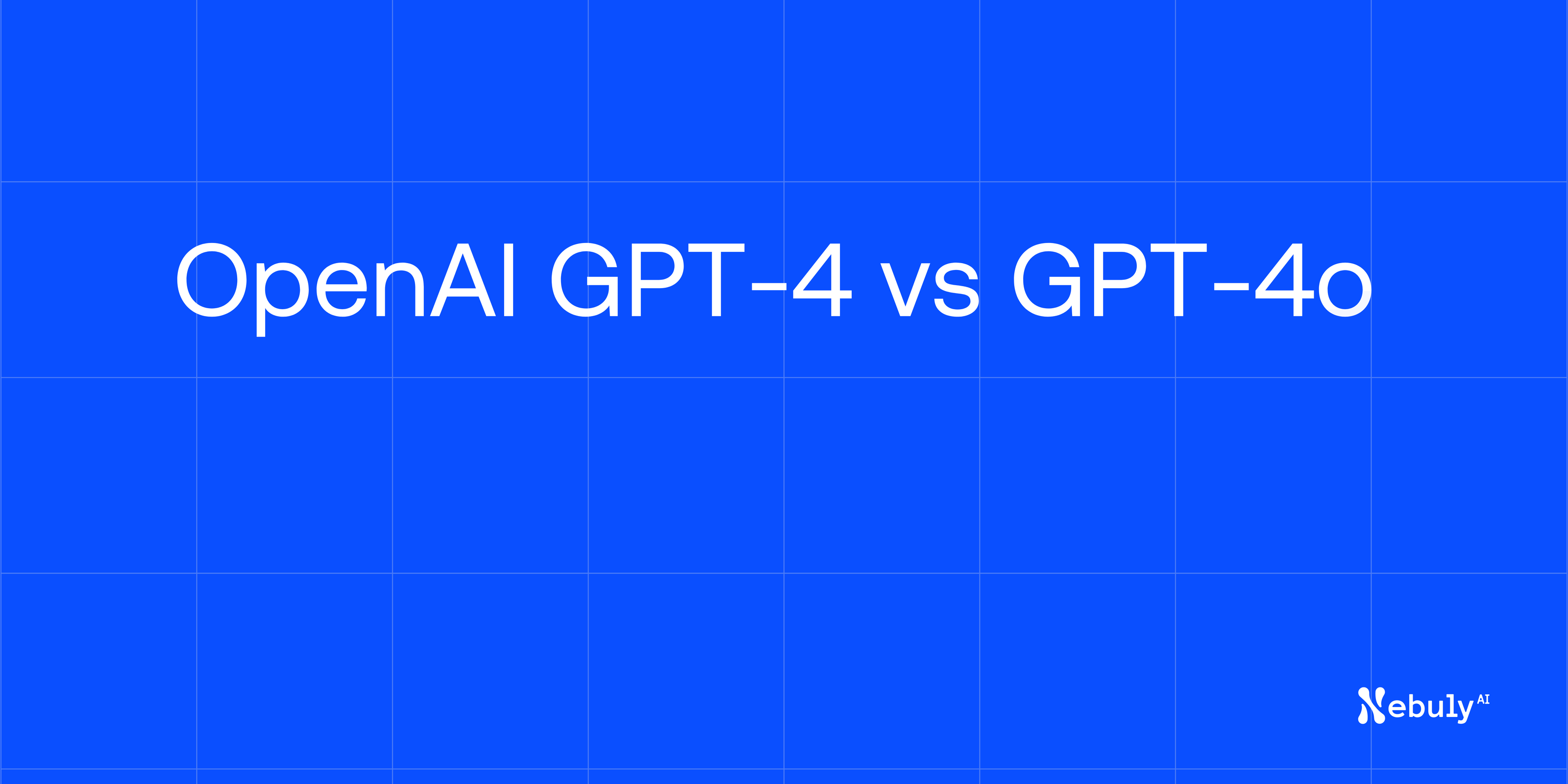 GPT-4 vs GPT-4o